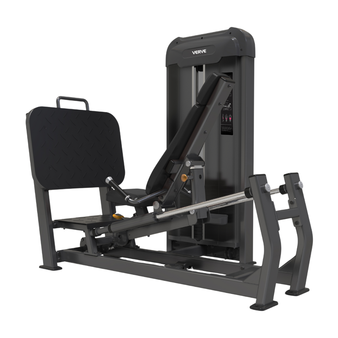 VERVE Pin Loaded Seated Leg Press (Black) - Makoto Series